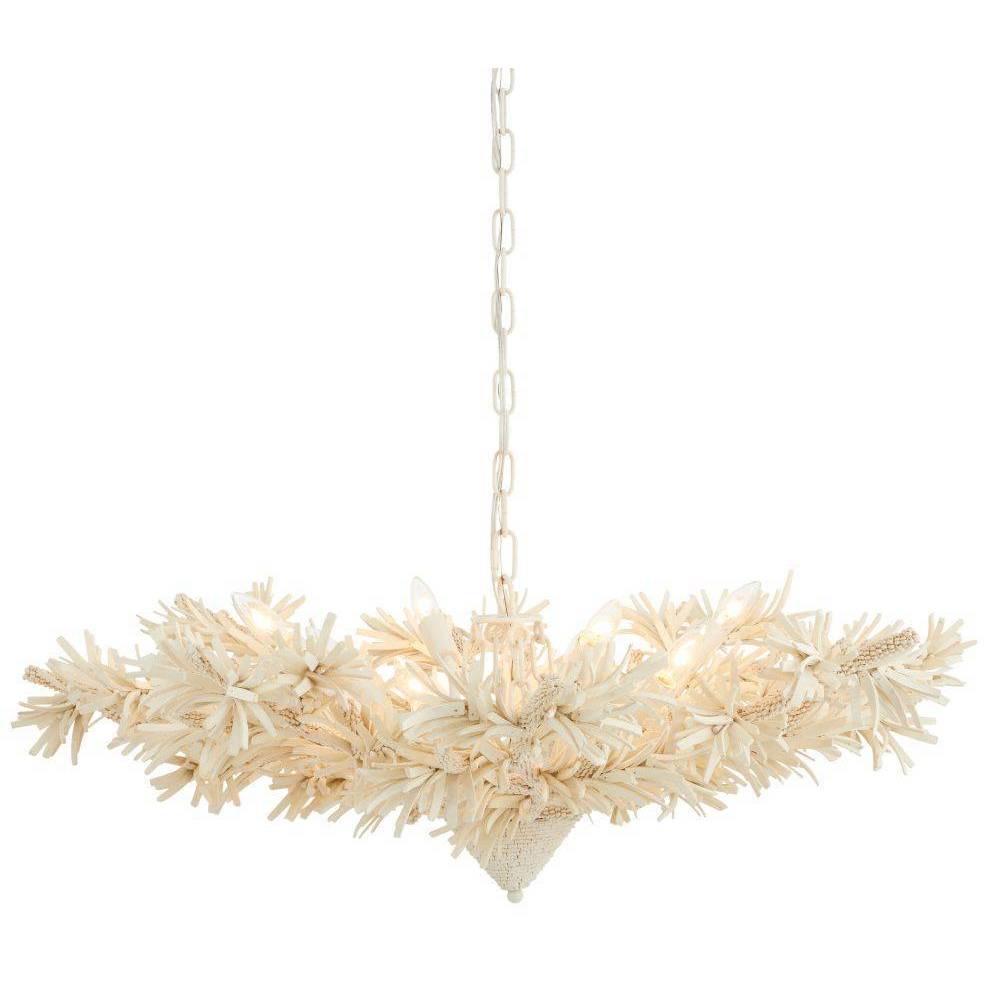 Arteriors DMS19 Fernanda 8 Light 38 inch Ivory and White Chandelier ...
